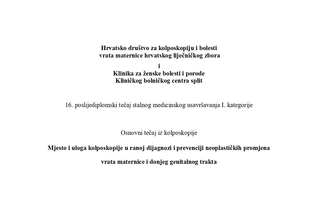 Edukacija | KBC Split